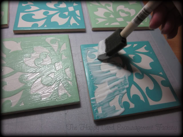 Mod Podge Coasters - HappyCardFactory Designs