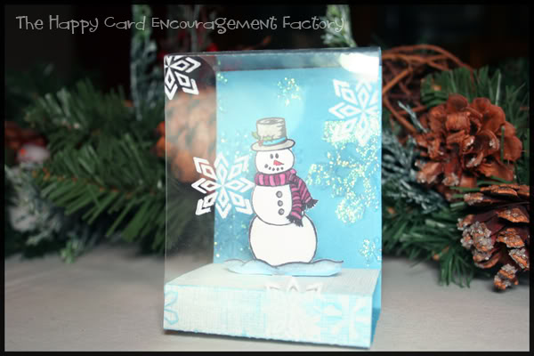 Easy Snow Globe Card - HappyCardFactory Designs