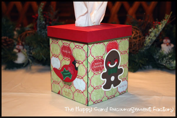 Decorated Tissue Box - HappyCardFactory Designs