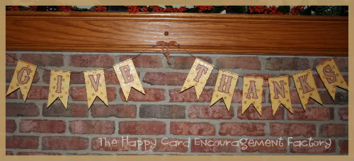 Give Thanks Banner - HappyCardFactory Designs