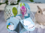 Hot Air Balloon Box Card - HappyCardFactory Designs